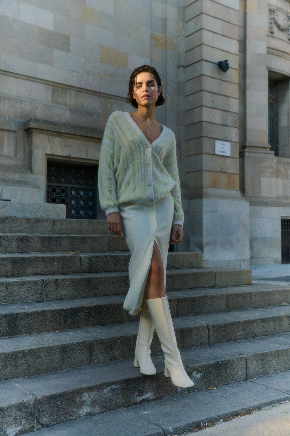 Jacket fuzzy texture